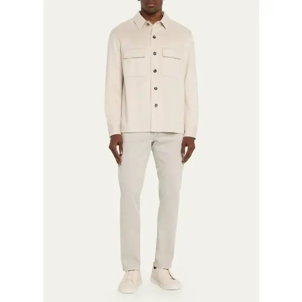 Zegna Oasi Cashmere Overshirt - White