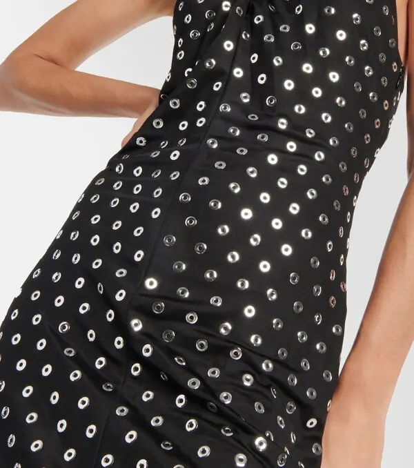 Alaïa Embellished Halterneck Midi Dress