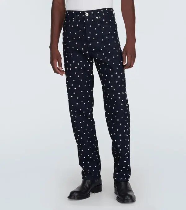 LANVIN Studded Straight Jeans
