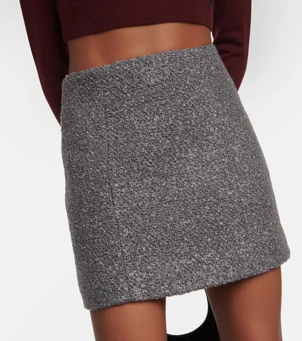 PATOU High-rise Miniskirt - Grey