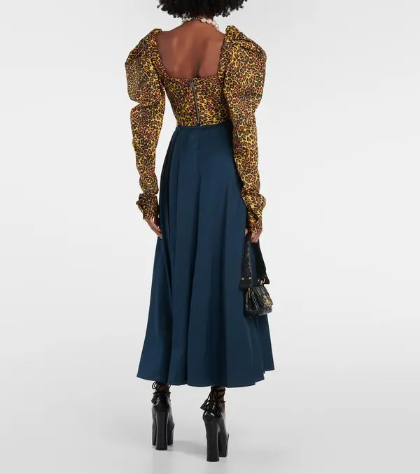 VIVIENNE WESTWOOD Leopard-print Corset Top