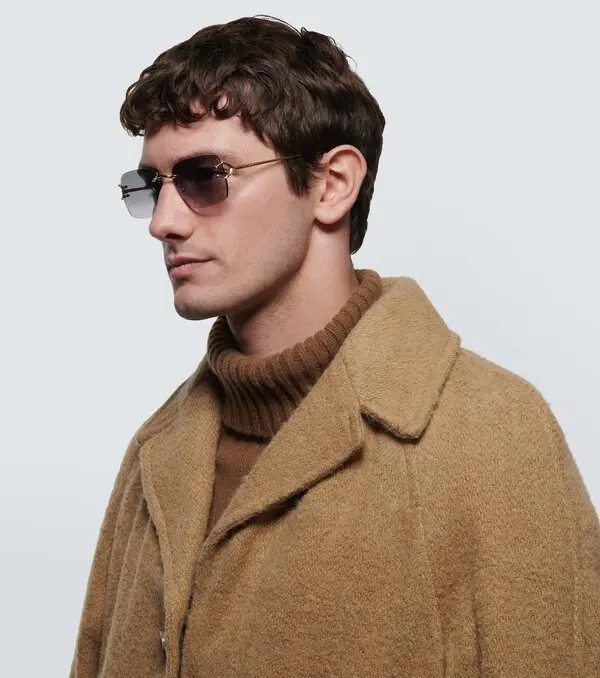 Cartier Monogram Rectangle Sunglasses