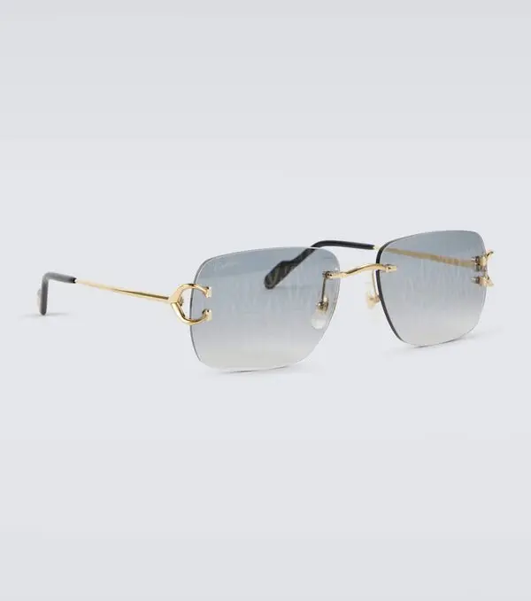 Cartier Monogram Rectangle Sunglasses