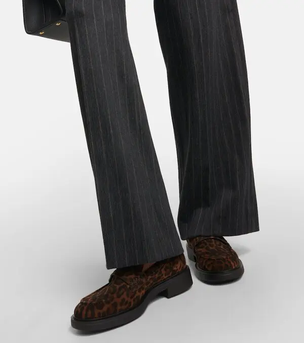 GIANVITO ROSSI Harris Leopard-print Loafers