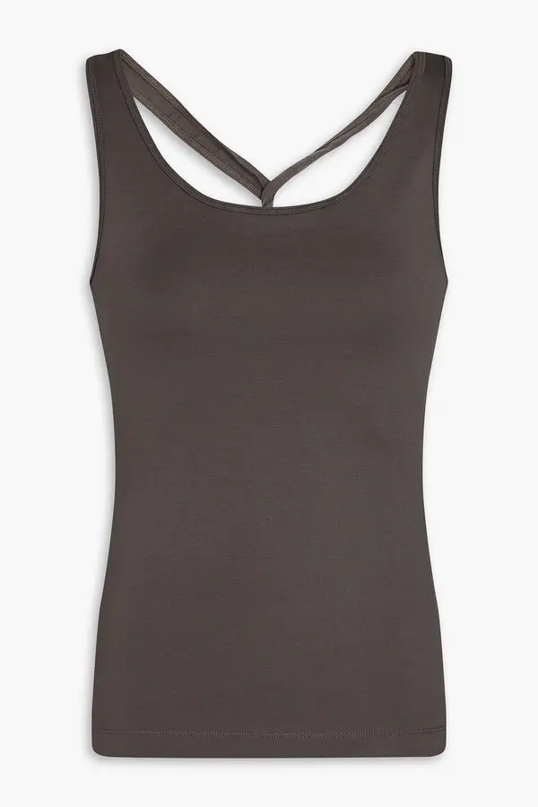 Bite Studios Tendu Stretch-cotton Jersey Tank - Dark Gray