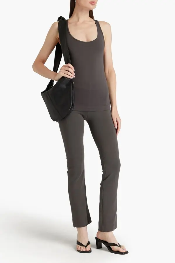 Bite Studios Tendu Stretch-cotton Jersey Tank - Dark Gray