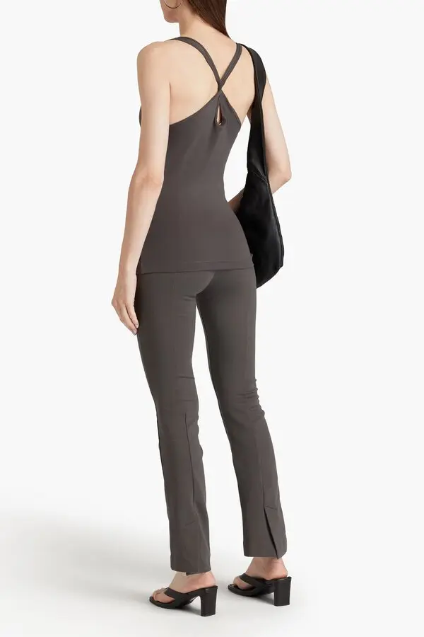 Bite Studios Tendu Stretch-cotton Jersey Tank - Dark Gray