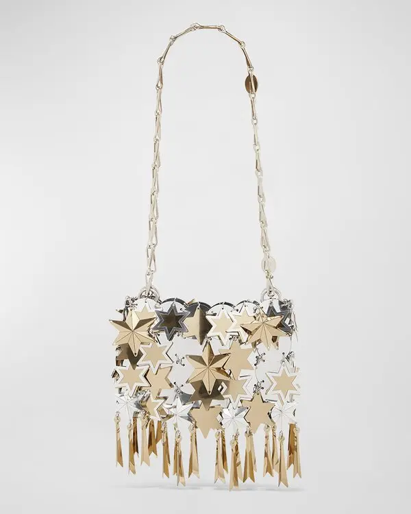 Rabanne Sparkle Nano Star Shoulder Bag Silver Gold Editorialist