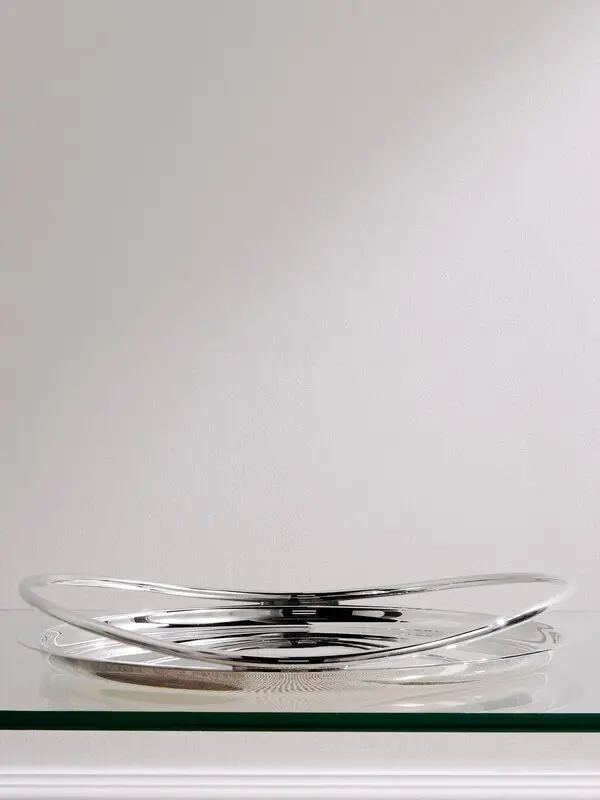 Christofle Vertigo -plated Tray - Silver