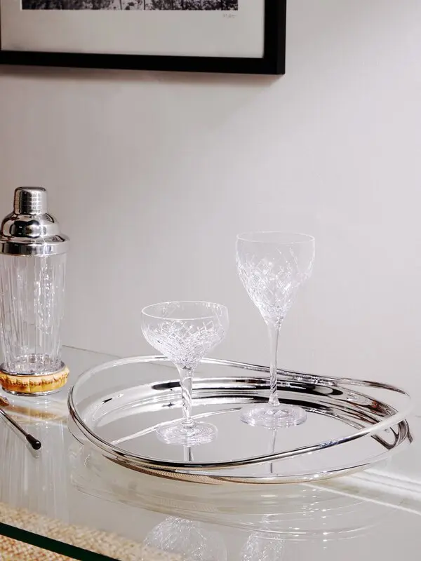 Christofle Vertigo -plated Tray