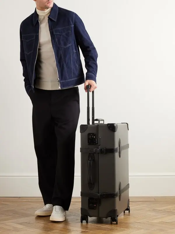 GLOBE-TROTTER Centenary 30" Leather-trimmed Suitcase