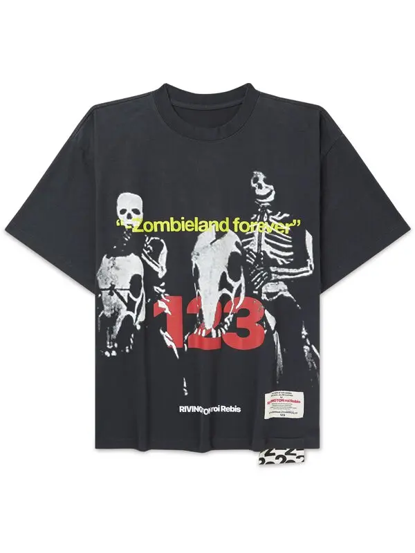 Rrr123 Zombieland Logo-Print Cotton-Jersey T-Shirt 1 In Black - 40