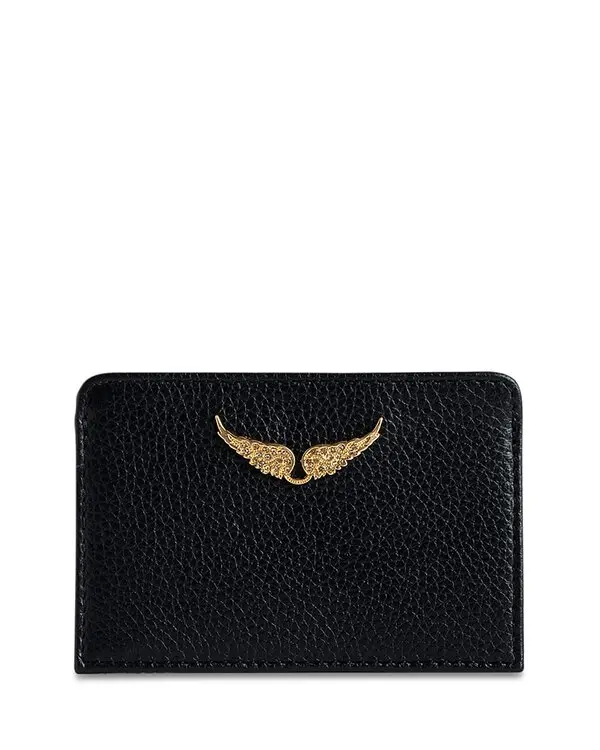 Zadig&Voltaire Pass Leather Wallet - Noir Gold