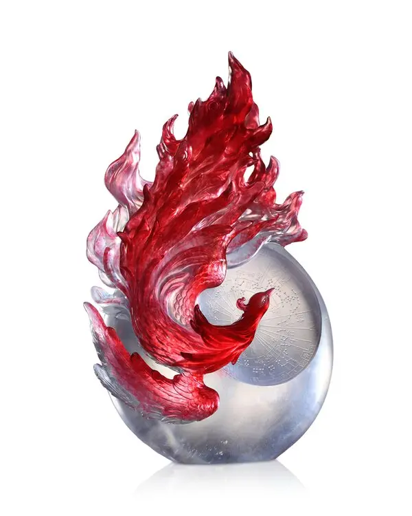 LIULI Dance Of The Phoenix Sculpture