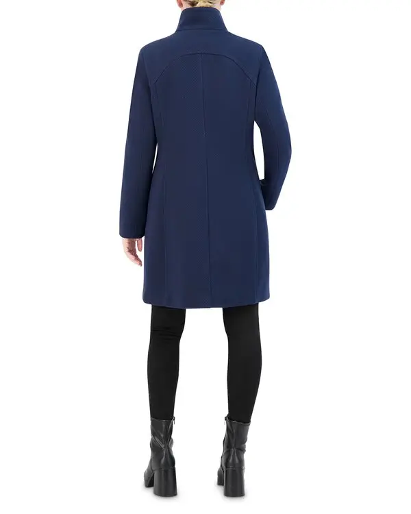 Cole Haan Twill Stand Collar Coat