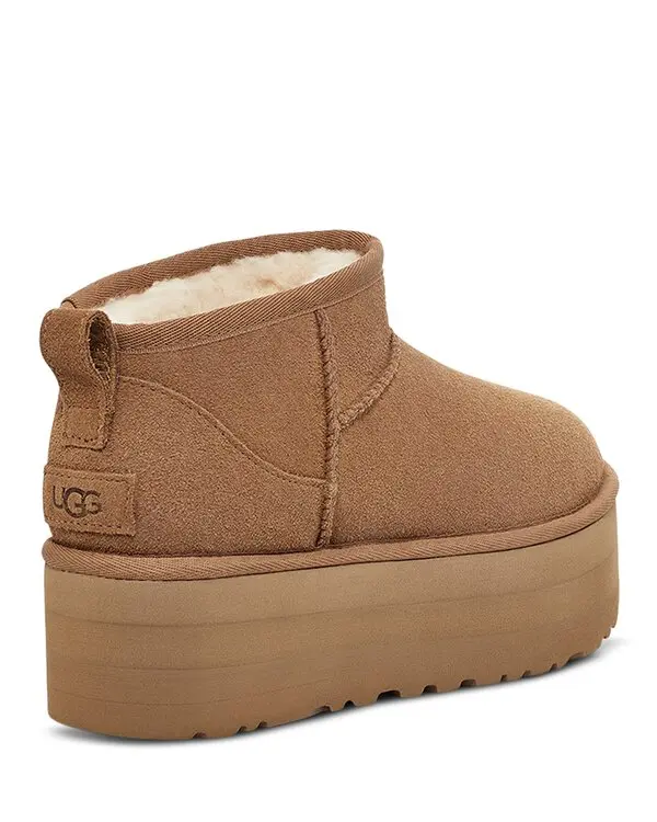 UGG Classic Ultra Mini Platform Boots - Chestnut