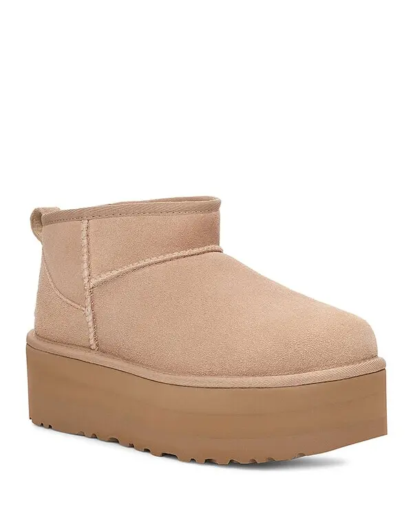 UGG Classic Ultra Mini Platform Boots - Sand