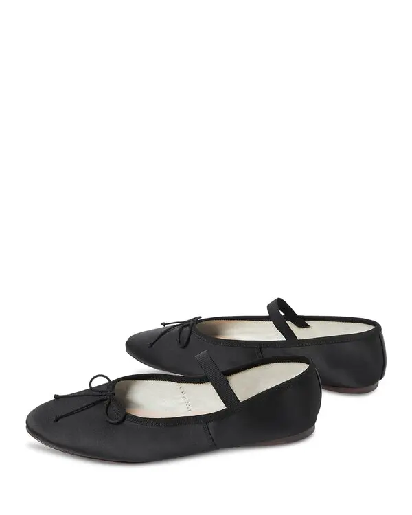 LOEFFLER RANDALL Leonie Ankle Strap Flats - Black