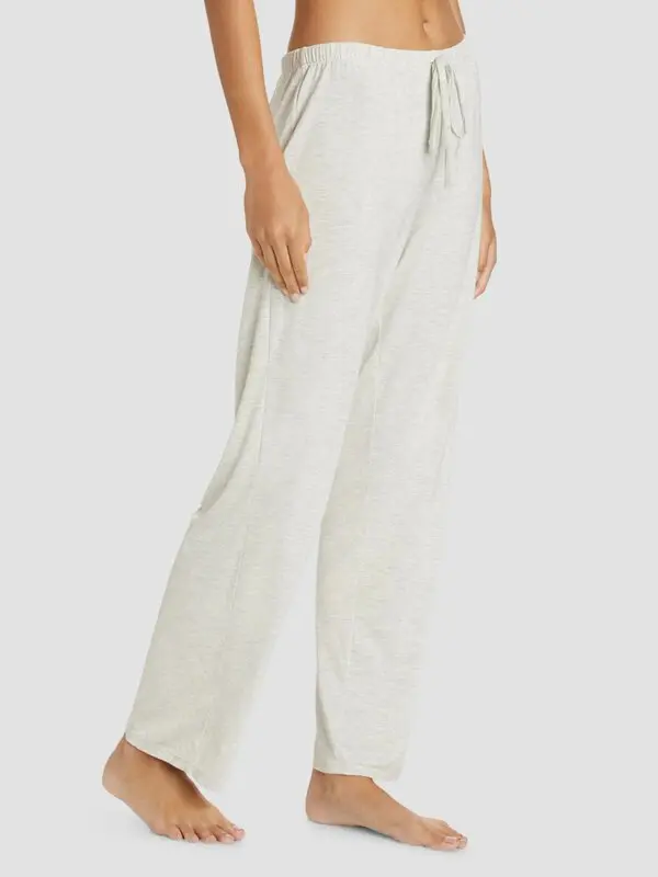 Natori Feathers Elets 2-piece Jersey Crop Lounge Set - Pebblestone