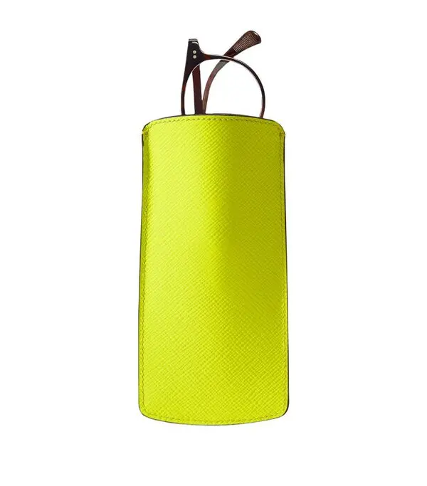 Smythson Leather Panama Glasses Case