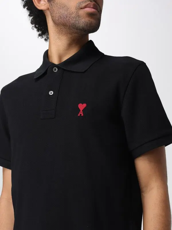 AMI Paris Polo Shirt - Black