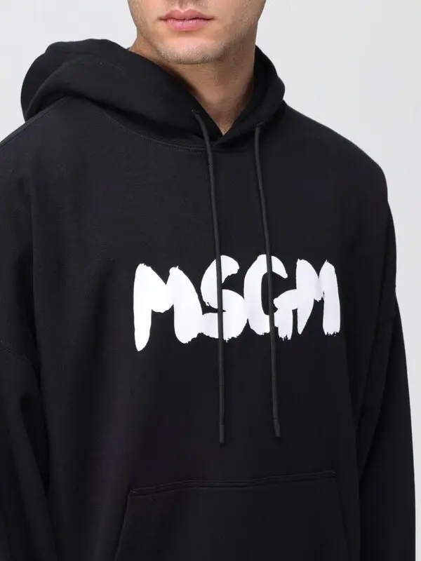 MSGM Cotton Sweatshirt - Black