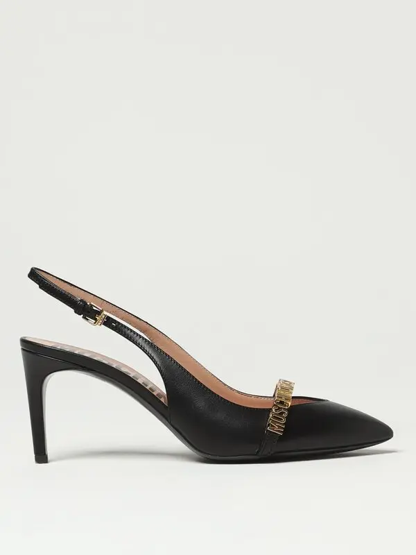 Moschino Leather Slingback Pumps