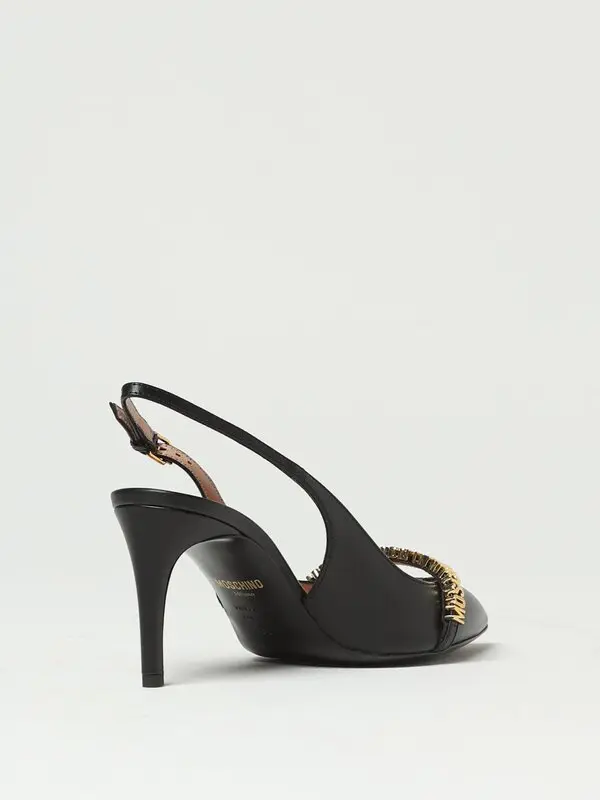 Moschino Leather Slingback Pumps