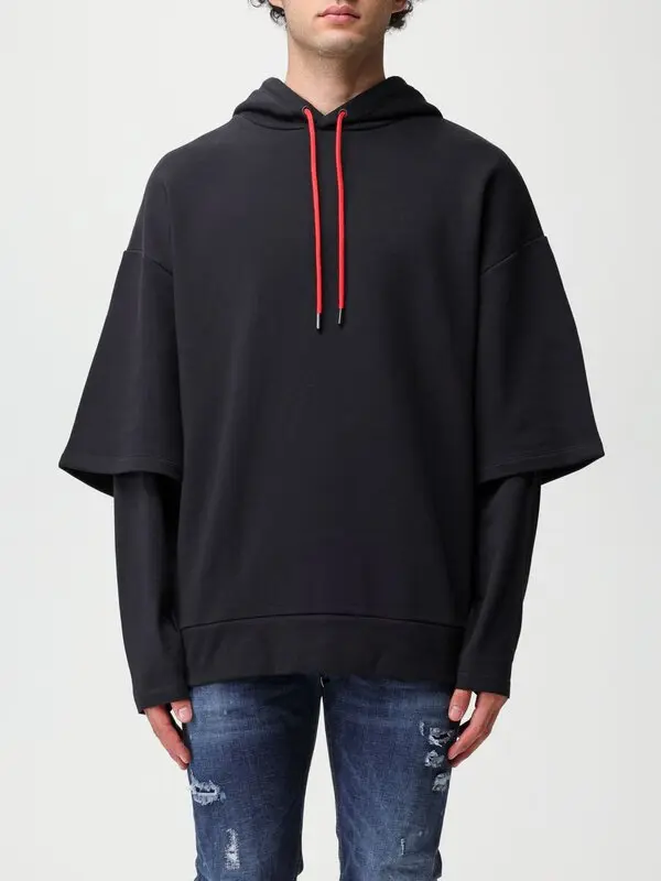 Karl Lagerfeld Hooded Sweatshirt With Drawstring Detail