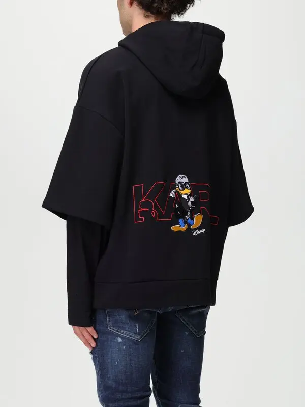 Karl Lagerfeld Hooded Sweatshirt With Drawstring Detail