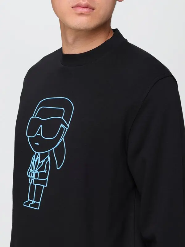 Karl Lagerfeld Crewneck Sweatshirt With Graphic Detail