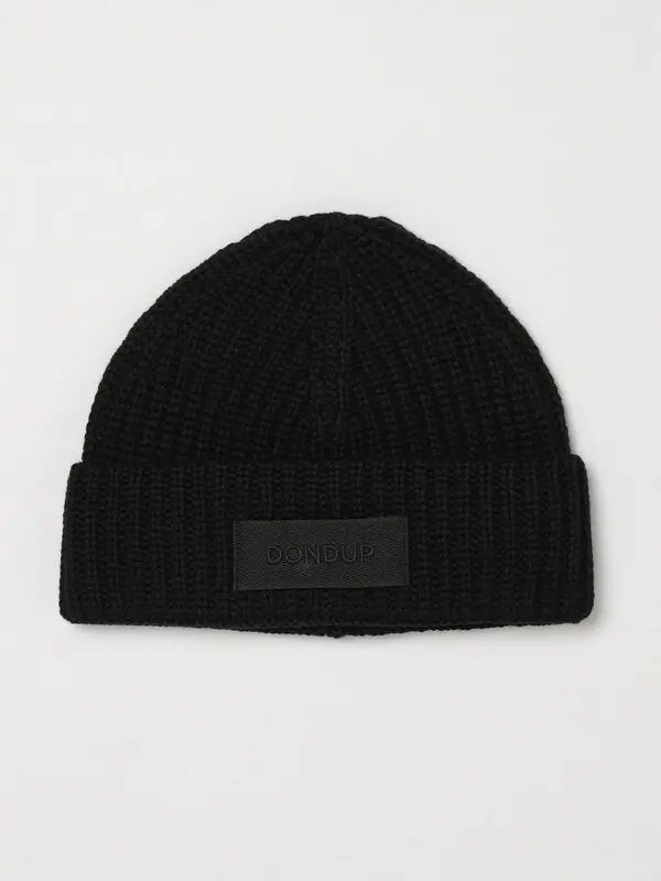 DONDUP Ribbed Beanie Hat - Black