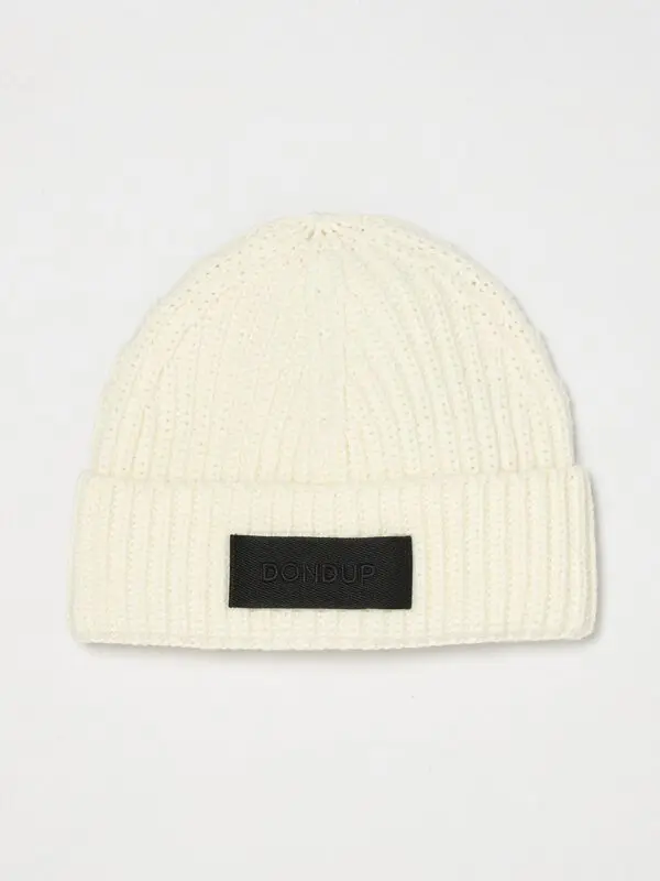 DONDUP Ribbed Beanie Hat - White