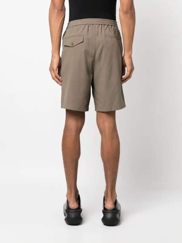 Helmut Lang Pintucked Bermuda Shorts