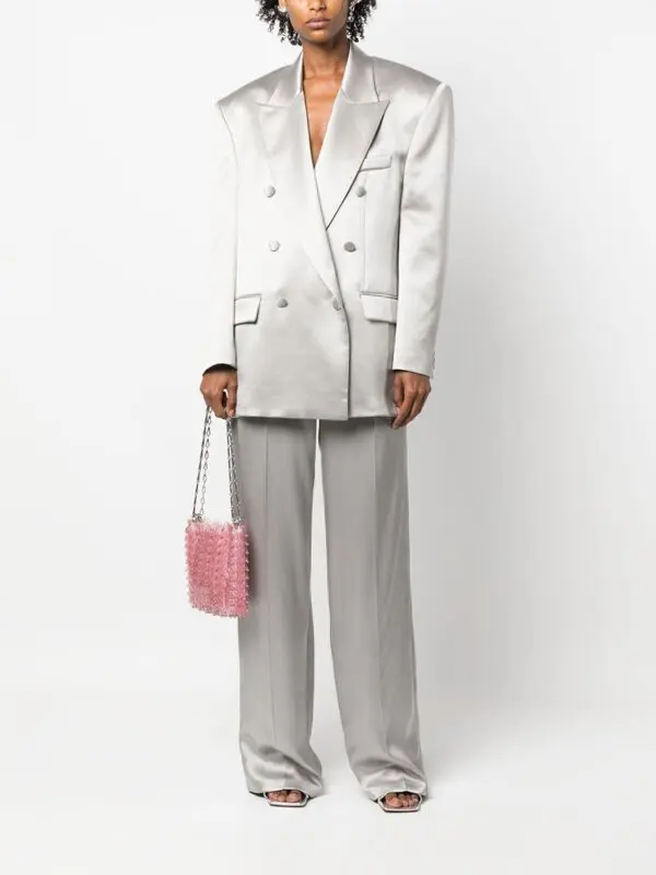 Magda Butrym Silk Trousers - Grey