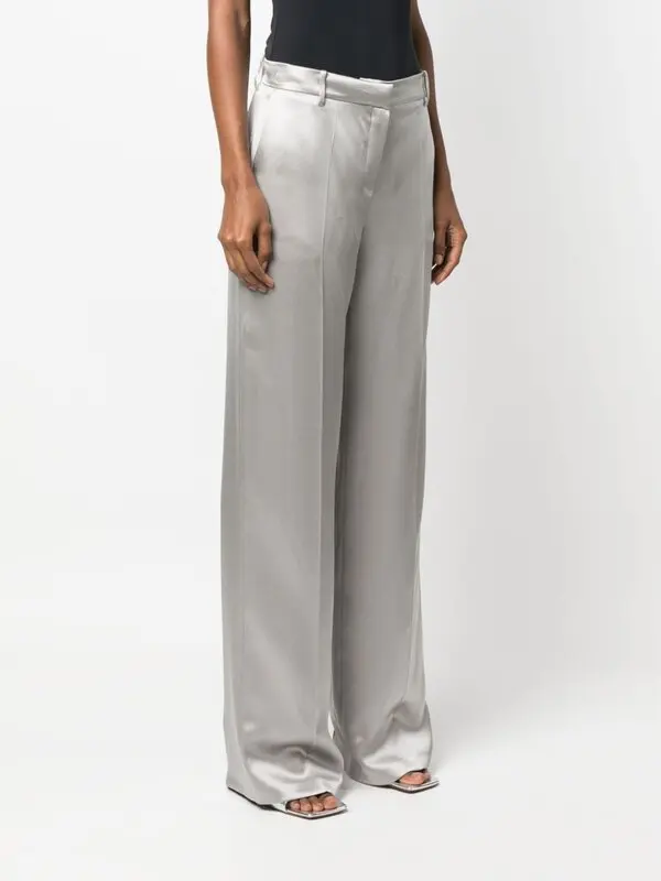 Magda Butrym Silk Trousers - Grey