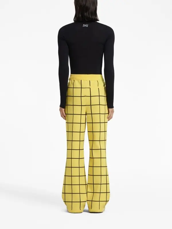 Marni Checked Flared Trousers
