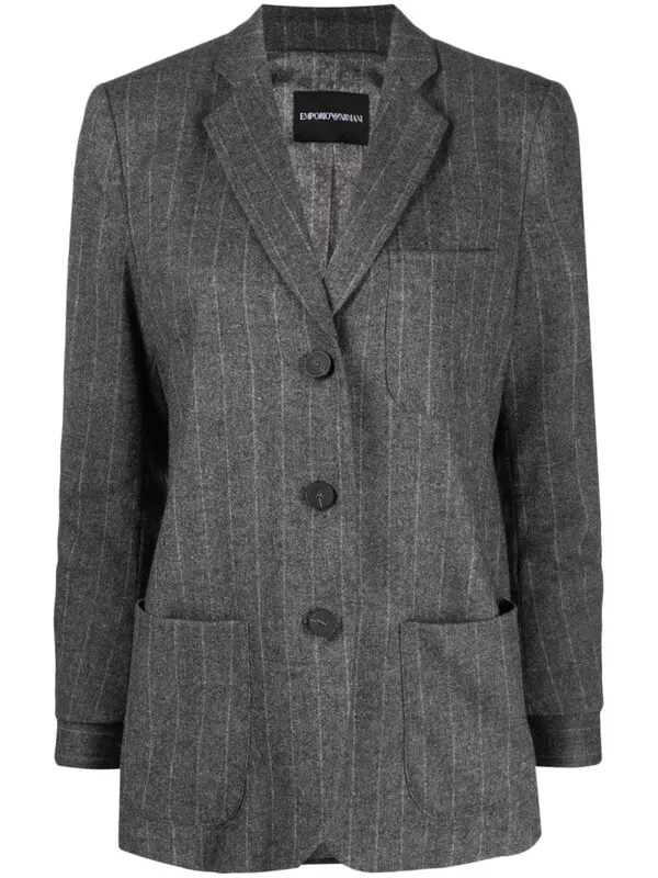 Emporio Armani Pinstripe Single-breasted Blazer