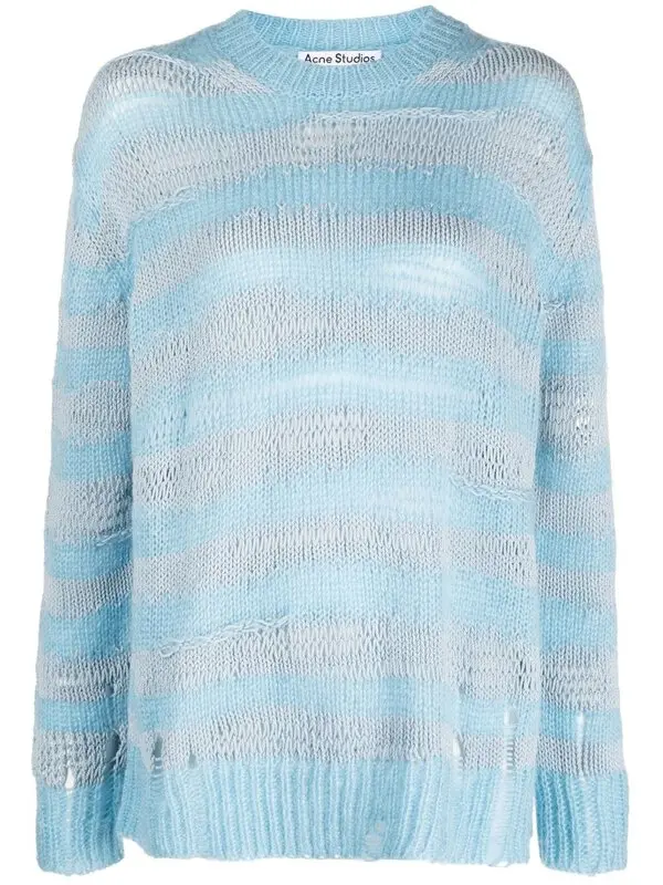 Acne Studios Distressed Striped Sweater