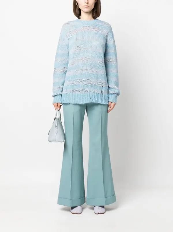 Acne Studios Distressed Striped Sweater