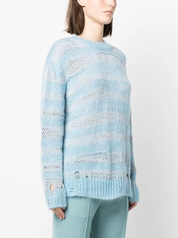 Acne Studios Distressed Striped Sweater