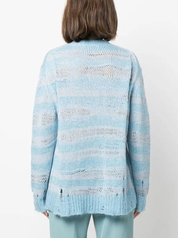 Acne Studios Distressed Striped Sweater