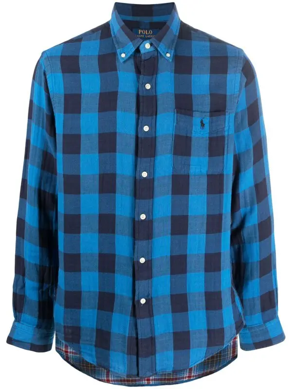 Polo Ralph Lauren Polo Pony Plaid-check Shirt - Blue