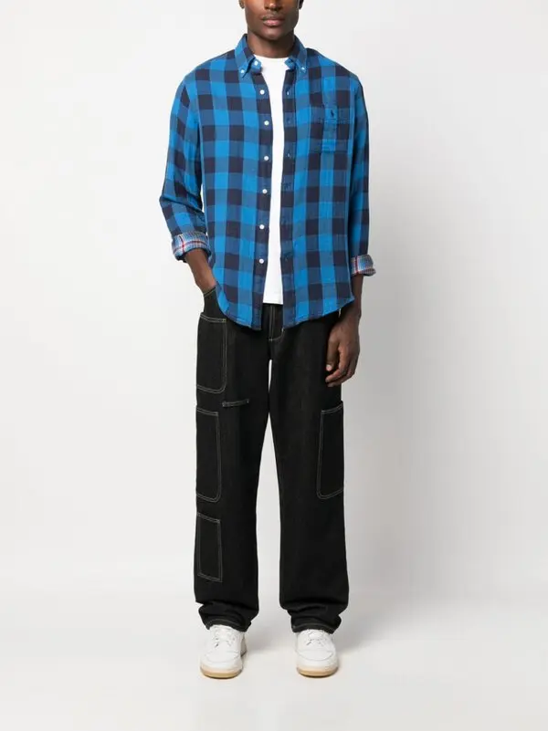 Polo Ralph Lauren Polo Pony Plaid-check Shirt - Blue