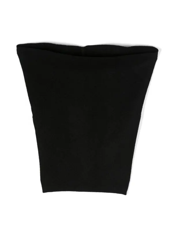 Rick Owens Virgin Wool Cowl Scarf - Black