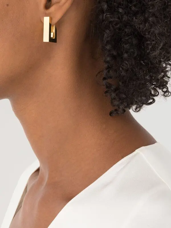 Tom Wood Square Hoop Earrings - Gold