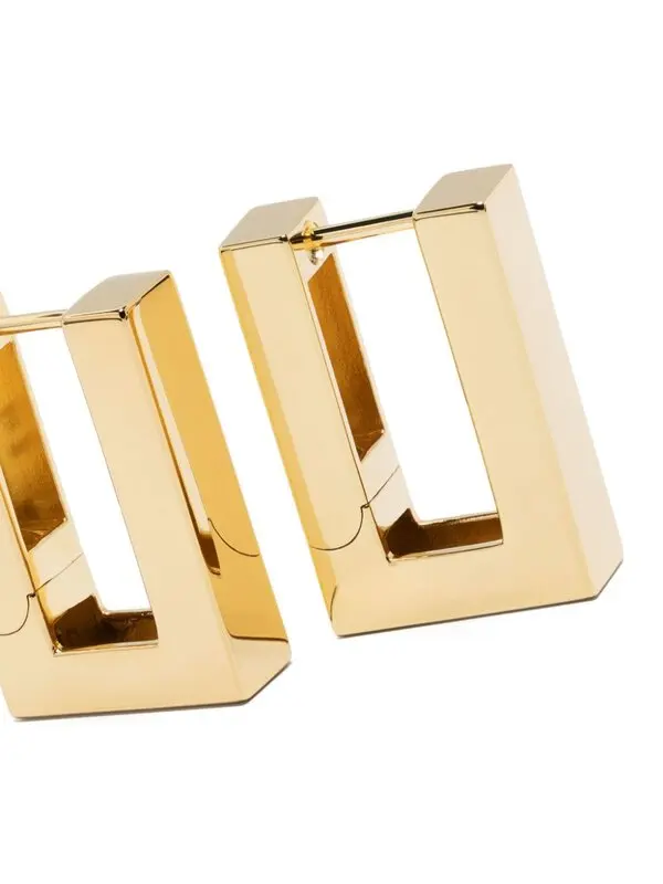 Tom Wood Square Hoop Earrings - Gold