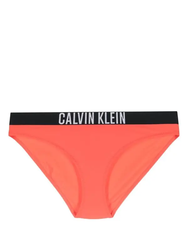 Calvin Klein Waistband Bikini Bottom - Red