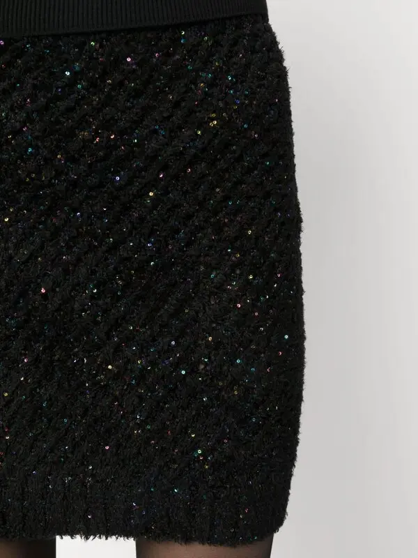 Balmain Sequin-embellished Miniskirt