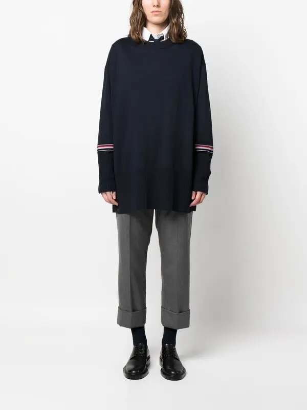 Thom Browne Crew Neck Fine-knit Jumper